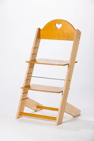 Lucas Wood Style rostoucí židle MIXLE -  přírodní/buk rostoucí židle MIXLE: Srdíčko