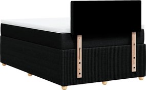 Box spring postel s matrací černá 120x190 cm textil 3287411