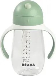 Beaba Hrnek s brčkem 300ml Sage Green