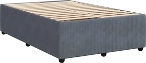 Box spring postel s matrací tmavě šedá 120 x 200 cm samet 3287723
