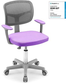 Costway Dětská židle k psacímu stolu otočná o 360° 80-91,5 cm výška nastavitelná