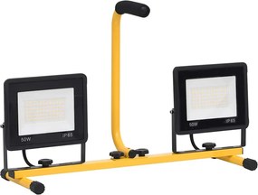 LED reflektor s rukojetí 2 x 50 W teplé bílé světlo 149646