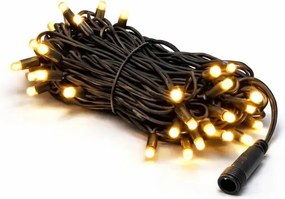 Easy Fix LED světelný řetěz, 5 m, venkovní, kontura, teple bílá, 60 diod, černý kabel, IP67