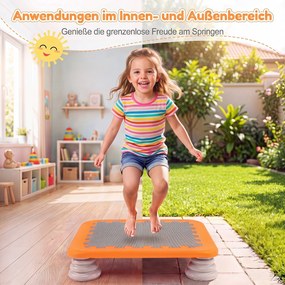 Costway Mini trampolína pro děti 65 cm velký trampolína odrazový – pomerančový