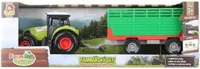 MaDe 07212 Traktor s přívěsem, se zvukem a světlem / 12,5 x 34,5 x 10,