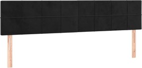 Box spring postel s matrací černá 120 x 190 cm samet 3269997