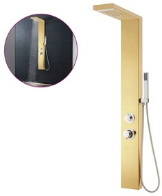 Panelový sprchový systém - nerezová ocel 201 | zlatá