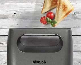 Gorenje SM703GCG stříbrná / Sendvičovač / 700 W / 3 vyměnitelné plotýn