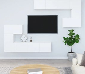 vidaXL Nástěnná TV skříňka kompozitní dřevo [3114588] Barva: Bílá