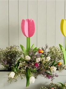 Sinsay - Stojící dekorace ve tvaru tulipánu - růžová