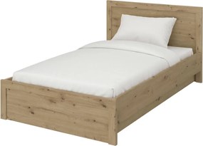 Postel 120x200 s úložným prostorem dub artisan Ayson