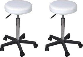vidaXL Kancelářské stoličky 2 ks 35,5x84 cm umělá kůže [277175] Barva: Bílá