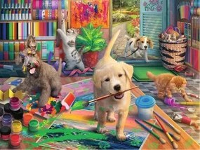 Ravensburger Puzzle Roztomilí umělci XL / 750 dílků