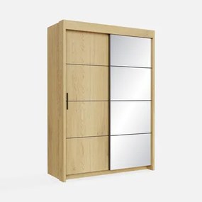 Zrcadlová skříň s posuvnými dveřmi 150 cm OTIS dub cremona