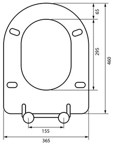 Sapho Sapho, MEDIC WC sedátko, Slim, Soft Close, duroplast, bílá, MC102-113