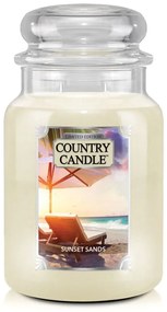 Country Candle Vonná Svíčka Sunset Sands (sójový vosk), 652 g