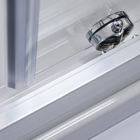 Roth LEGA LINE LLD2 Posuvné sprchové dveře pro instalaci do niky 140 cm Profil: Lesk, Sklo: Hladké čiré