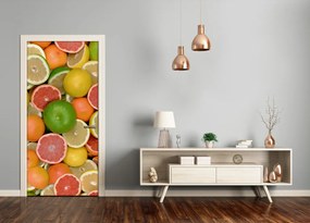 Fototapeta na dveře samolepící citrusové ovoce 95x205 cm