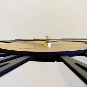 Moderní dřevěné nástěnné hodiny rýmské - Luxusní design | SENTOP HDFK028-dub