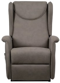 Polohovací křeslo, elektrické kabelové ovládání, šedá, látka, TV-1192 GREY2 Barva: šedá