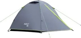 NILS Camp NC6004 Explorer šedý / Kempingový stan / pro 3 osoby / 110 x