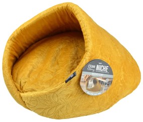 Kukaň pro kočku v hořčicové barvě ø 50 cm – Love Story