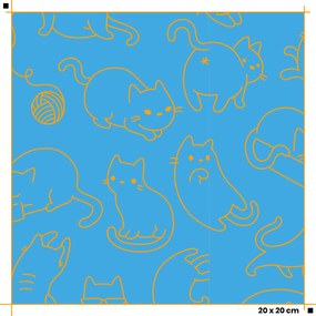 Malvis ® Vzorovaná tapeta kočičky Vel. (šířka x výška): 360 x 260 cm