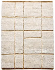 Diamond Carpets India, Ručně vázaný kusový koberec Radiant Mohair DESP P41 Mohair White, 80x150, béžová, ložnice