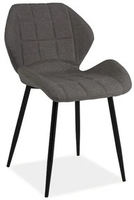 Jídelní židle Hiram (šedá + černá). 1050223