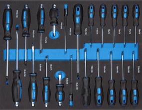 Dílenský vozík  GUDE GW7 Black Line 226-DÍLŮ
