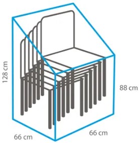 Obal na židle 66x66x128/88cm Winza