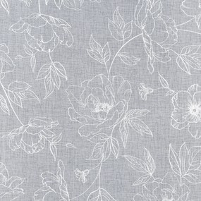 ZÁCLONA NA KROUŽCÍCH BELLE 140X250 CM VZOROVANÁ