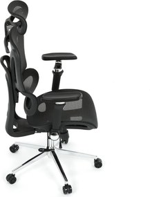 Kancelářská ergonomická židle PORTE — síťovina, černá