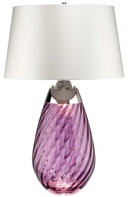 Elstead LENA-TL-L-PLUM-OWSS-LED Stol. lampa LENA 1xE27/40W/230V 74cm růžová/bílá