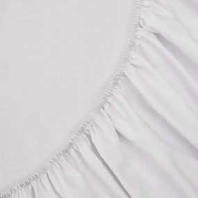 Bílé bavlněné prostěradlo Kave Home Teia 135 x 200 cm