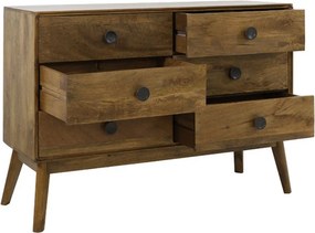 Dřevěná nízká komoda Espita se šuplíky - 114*40*80cm