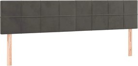 Box spring postel s matrací tmavě šedý 120x190 cm samet 3270470