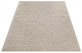 Ayyildiz, Kusový koberec Patara 4956 Beige – na ven i na doma, 80x150, béžová, chodba / předsíň