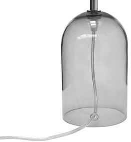 Stolní lampa transparentní / šedá 44 cm DEVOLL Beliani