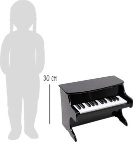 Dřevěný klavír PIANO černý