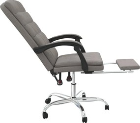 vidaXL Polohovací kancelářská židle textil [349645] Barva: světle šedá