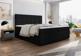 Expedo Čalouněná postel boxspring SALMA + topper, 160x200, inari 52