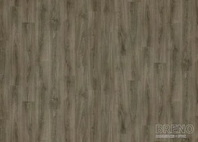 Breno PVC RENOTEX Sundance Oak 547 – tmavé šedohnědé dřevo, šíře 400 cm