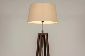 Stojací designová lampa Paola Taupe and Dark Brown