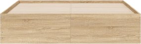 Rám postele se zásuvkami dub sonoma 150x200 cm kompozitní dřevo 3207268