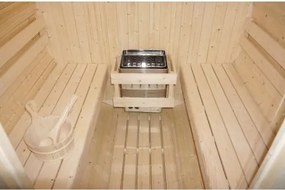 RAKOUSKÝ produkt - Venkovní sudová sauna TROMSÖ L pro 4 osoby 194,8 x 180 x 191,5 cm ( F50180 )