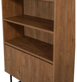 Designový regál Walidah 182 cm ořech
