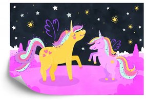 Fototapeta Ula La Unicornio A Lola Pod Hvězdami Hladký vinyl 400x280