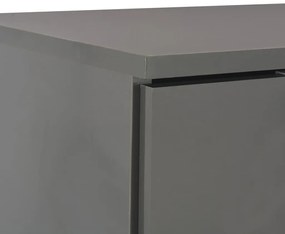 vidaXL Marketos Příborník šedý s vysokým leskem 71x35x80 cm kompozitní dřevo