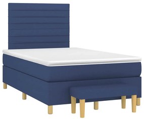Box spring postel s matrací černá 120x190 cm textil 3270417